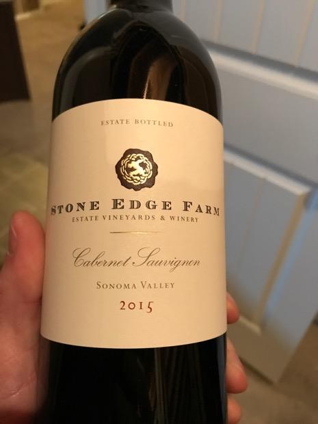 2015 Stone Edge Farm Cabernet Sauvignon, USA, California, Sonoma County ...