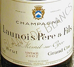 2002 Launois Pere et Fils Champagne Grand Cru Brut Millésimé, France ...