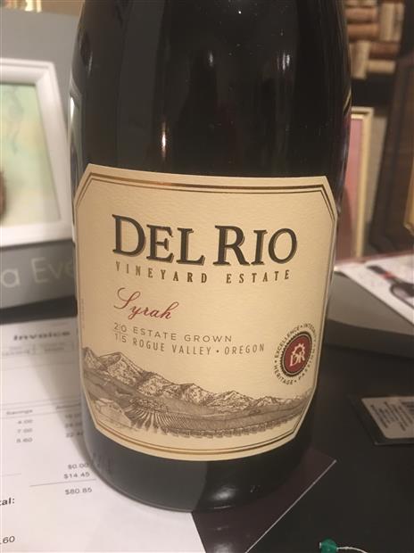 2020 Del Rio Vineyards Syrah, USA, Oregon, Southern Oregon, Rogue ...