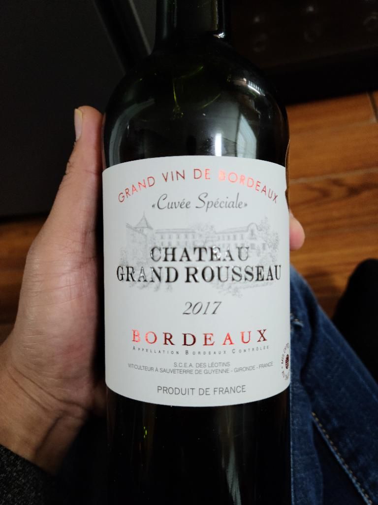2017 Château Grand Rousseau, France, Bordeaux - CellarTracker