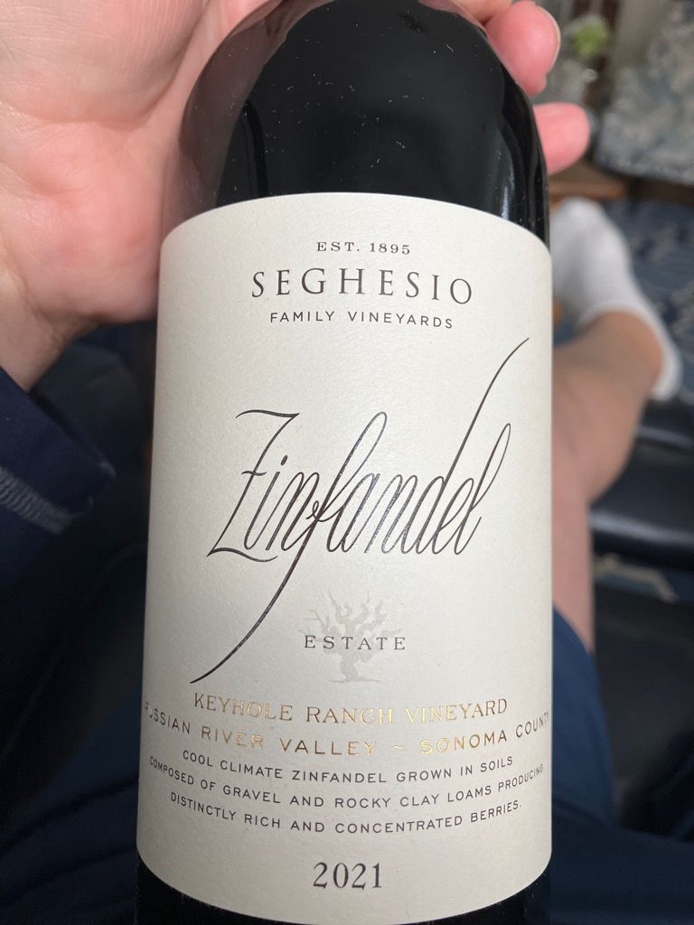 2021 Seghesio Family Vineyards Zinfandel Keyhole Ranch, USA, California ...