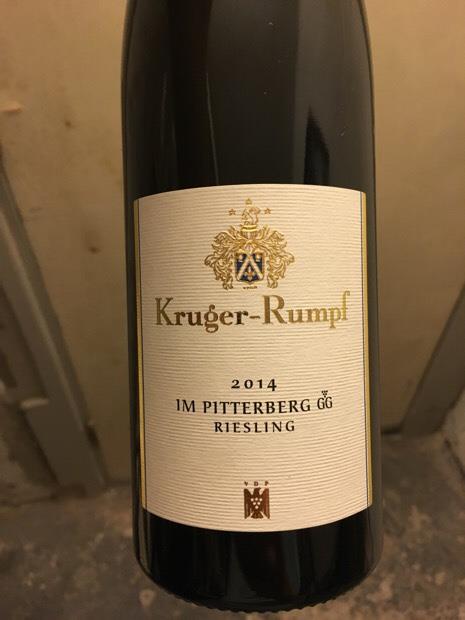 2014 Kruger-Rumpf Im Pitterberg Riesling Großes Gewächs, Germany, Nahe - CellarTracker