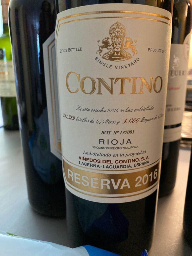 2016 Bodegas y Viñedos del Contino Rioja Laserna Reserva, Spain, La ...