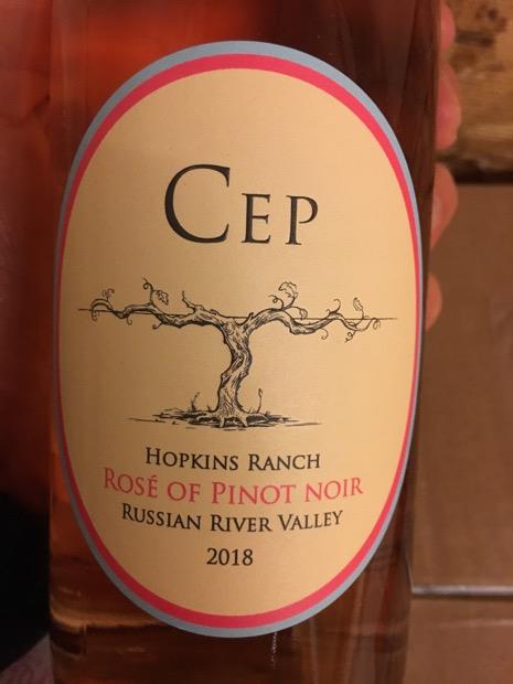 2018 Cep Vineyards Pinot Noir Rosé Hopkins Ranch, USA, California ...