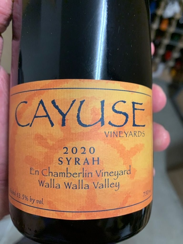 2020 Cayuse Syrah En Chamberlin Vineyard, USA, Washington, Columbia ...