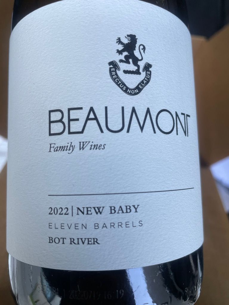2021 Beaumont Family Wines New Baby, South Africa, Cape South Coast ...