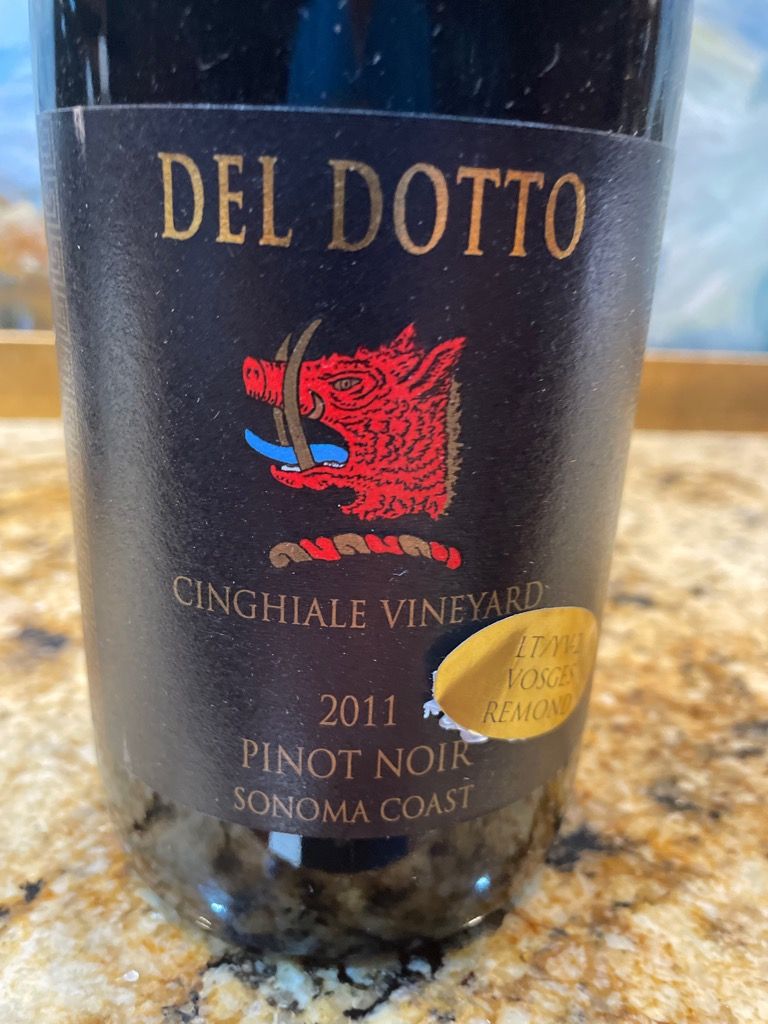 2011 Del Dotto Pinot Noir Cinghiale Vineyard, USA, California, Sonoma ...