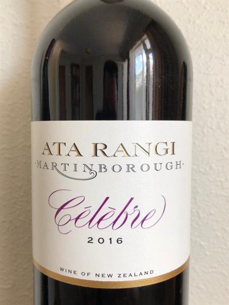 2016 Ata Rangi Célèbre, New Zealand, North Island, Wairarapa ...