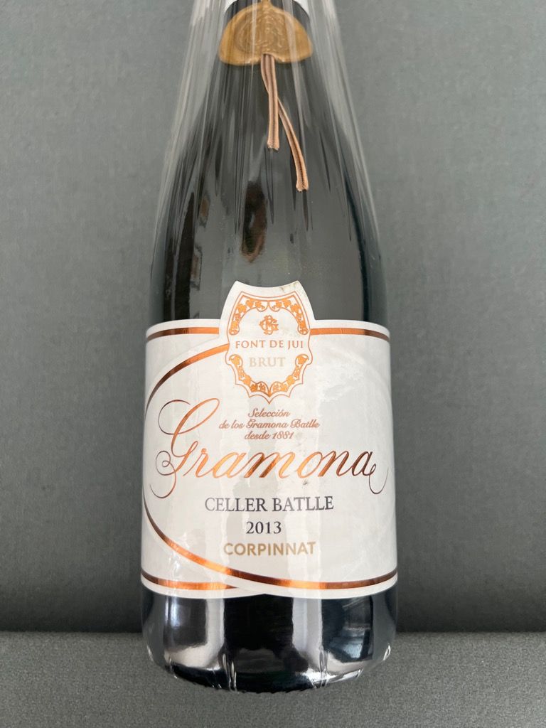 2013 Gramona Cava Celler Batlle Brut Finca Font de Jui, Spain, Cava ...