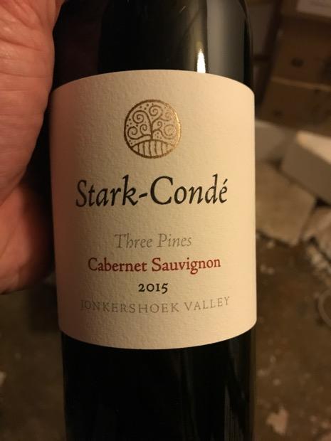 2015 Stark-Condé Cabernet Sauvignon Three Pines, South Africa, Coastal ...