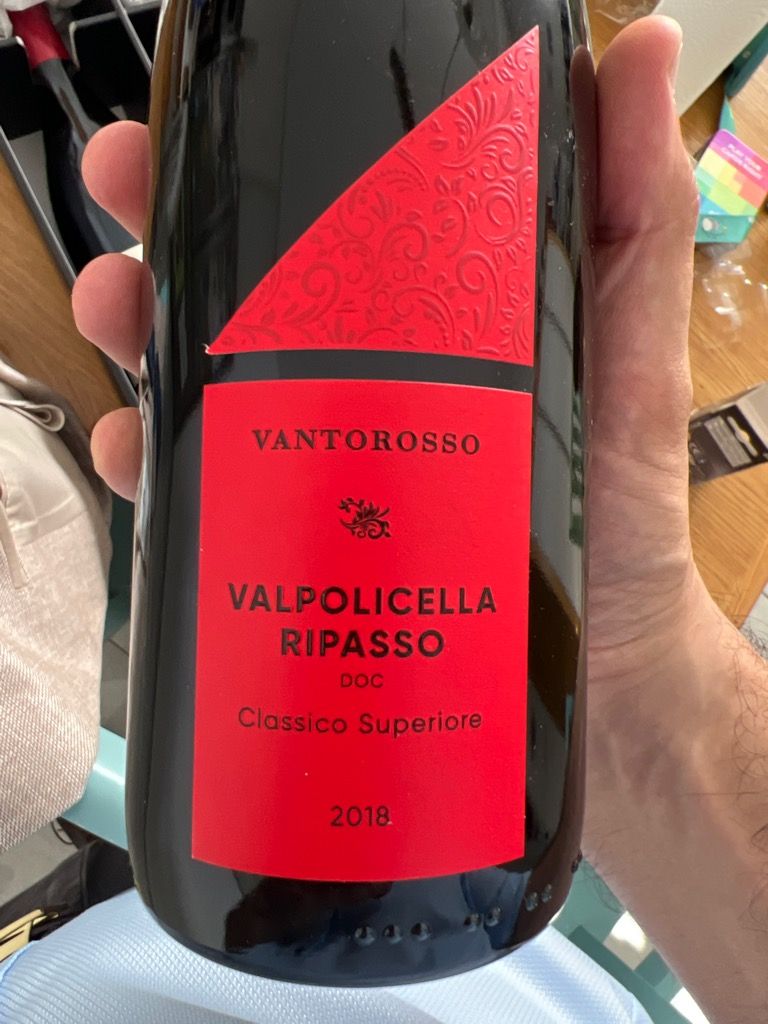 2019 Vantorosso Ripasso della Valpolicella Classico Superiore, Italy, Veneto, Valpolicella ...