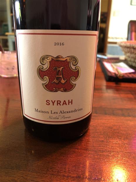 2017 Maison Nicolas Perrin Syrah Viognier, France, Vin de France ...