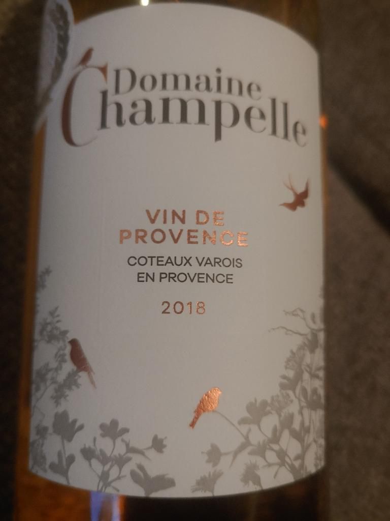 2018 Domaine Champelle Côteaux Varois, France, Provence, Côteaux Varois ...