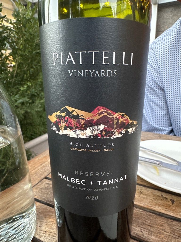 2020 Piattelli Vineyards Malbec Tannat Reserve, Argentina, Valles ...