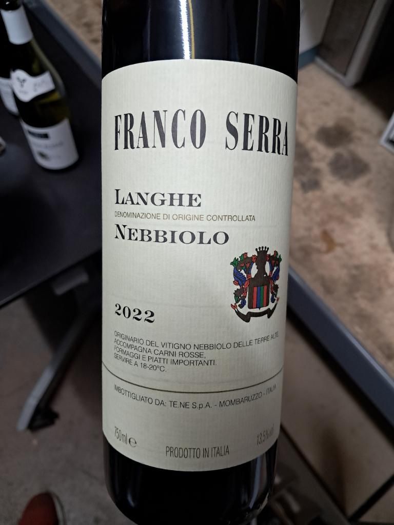 2022 Franco Serra Langhe Nebbiolo, Italy, Piedmont, Langhe, Langhe DOC ...