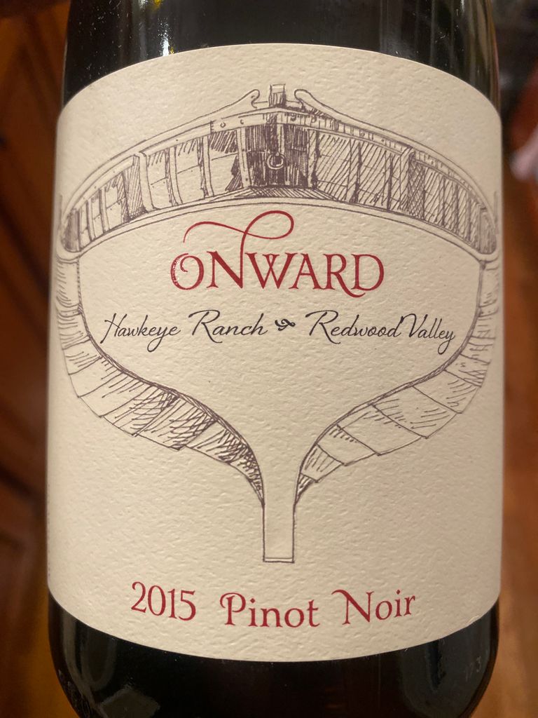 2015 Onward Wines Pinot Noir Hawkeye Ranch, USA, California, North ...
