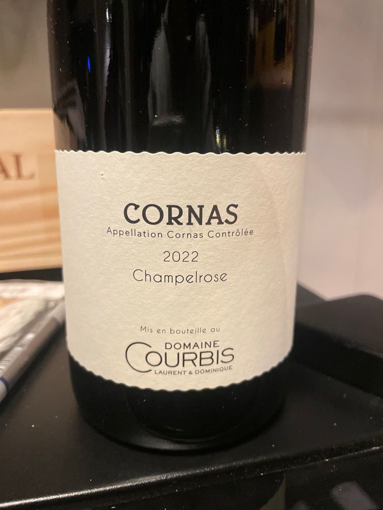2022 Domaine Courbis Cornas Champelrose, France, Rhône, Northern Rhône ...