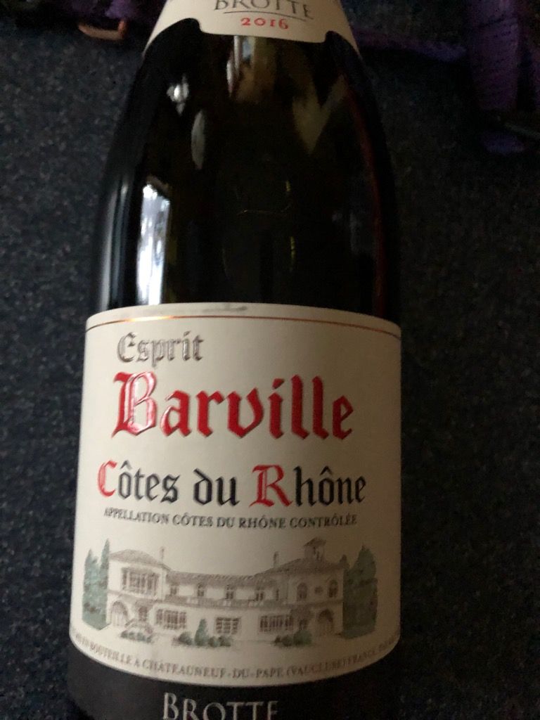 2016 Brotte Côtes du Rhône Esprit Barville Rosé, France, Rhône ...