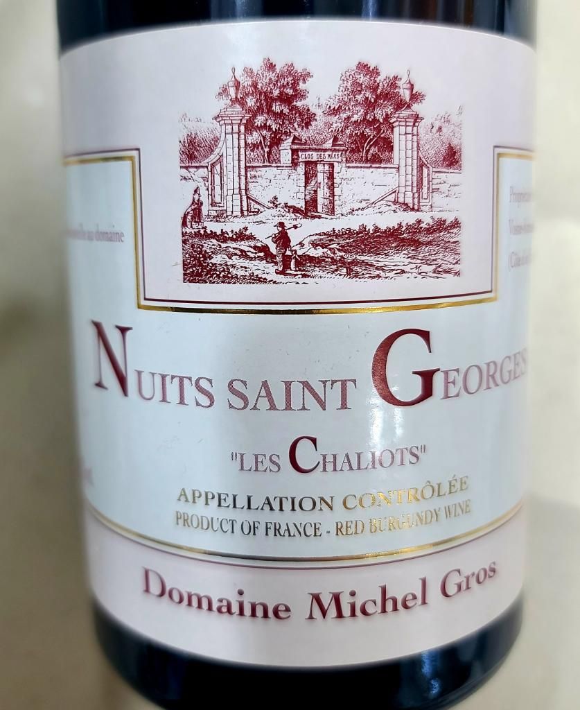 2019 Domaine Michel Gros Nuits St. Georges Les Chaliots, France ...