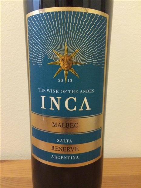 2010 Bodega Suter Malbec Inca Reserve, Argentina, Salta - CellarTracker