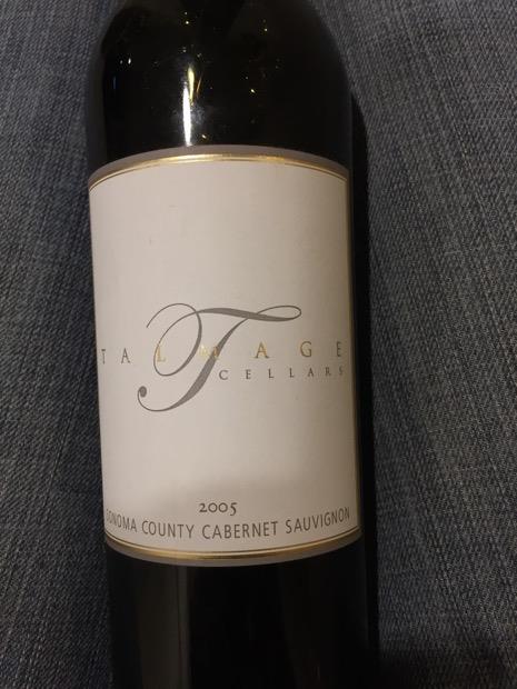 2005 Talmage Cellars Cabernet Sauvignon, USA, California, Central Coast ...