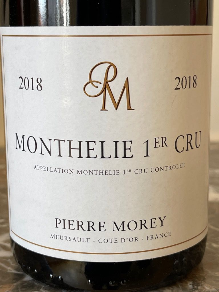 2018 Pierre Morey Monthélie 1er Cru, France, Burgundy, Côte de Beaune ...