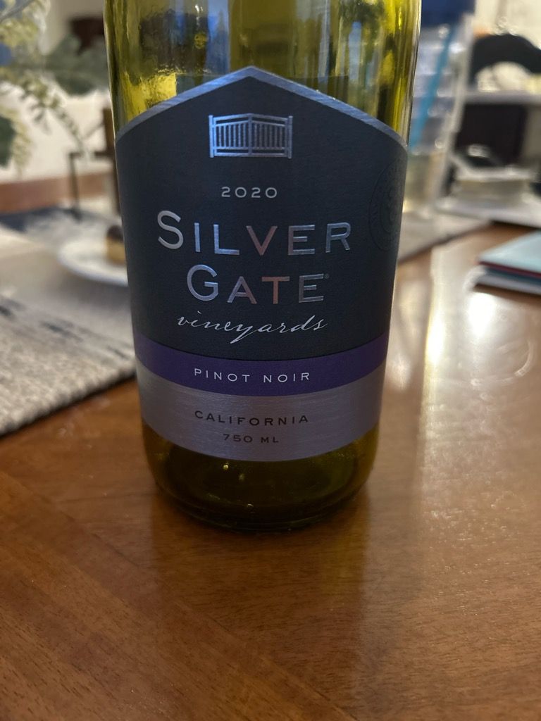 2020 Silver Gate Vineyards Pinot Noir, USA, California - CellarTracker