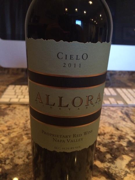 2011 Allora Vineyards Cielo, USA, California, Napa Valley, St. Helena ...