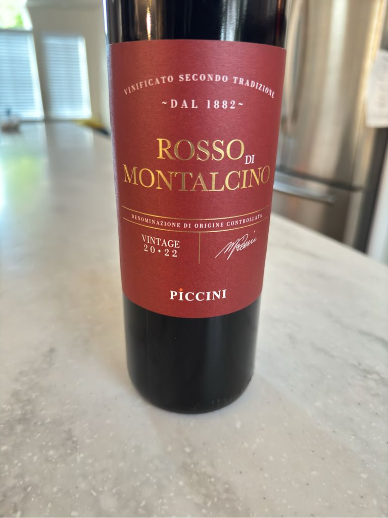2020 Piccini Rosso di Montalcino, Italy, Tuscany, Montalcino, Rosso di ...