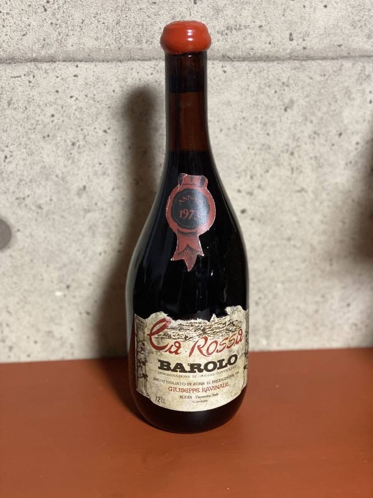 1977 Giuseppe Ravinale Barolo Ca' Rossa, Italy, Piedmont, Langhe ...