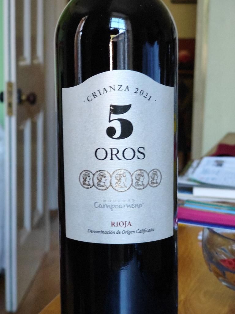 2020 Bodegas Isidro Milagro Rioja 5 Oros Crianza, Spain, La Rioja ...
