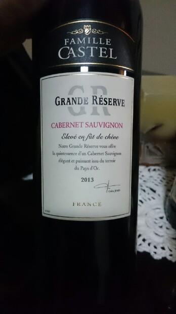 2014 Famille Castel Cabernet Sauvignon Vin de Pays d'Oc Grande Réserve ...