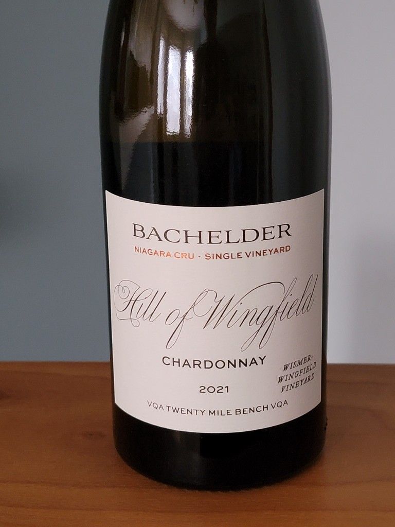2023 Bachelder Chardonnay Hill of Wingfield, Canada, Ontario, Niagara ...