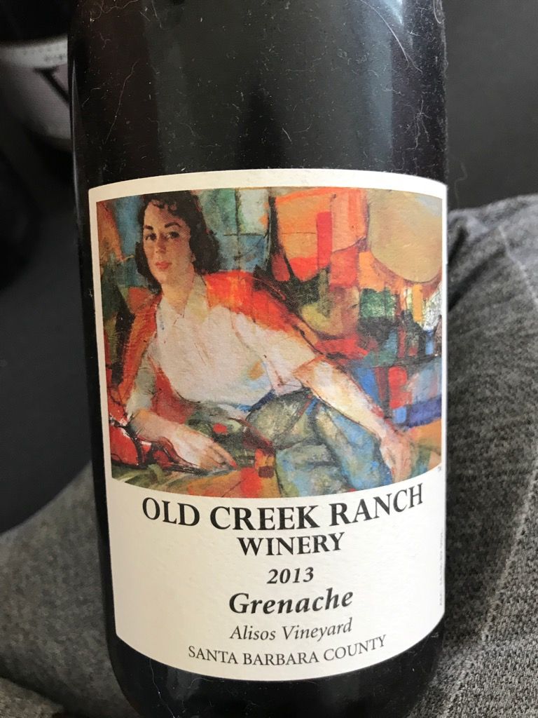 2010 Old Creek Ranch Winery Grenache, USA, California, Central Coast ...