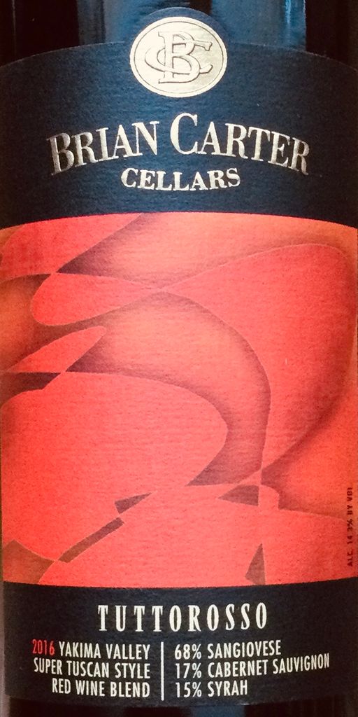 2016 Brian Carter Cellars Tuttorosso, USA, Washington, Columbia Valley ...