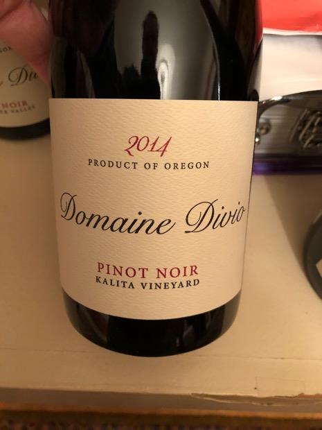2014 Domaine Divio Pinot Noir Kalita Vineyard Ribbon Ridge, USA, Oregon ...