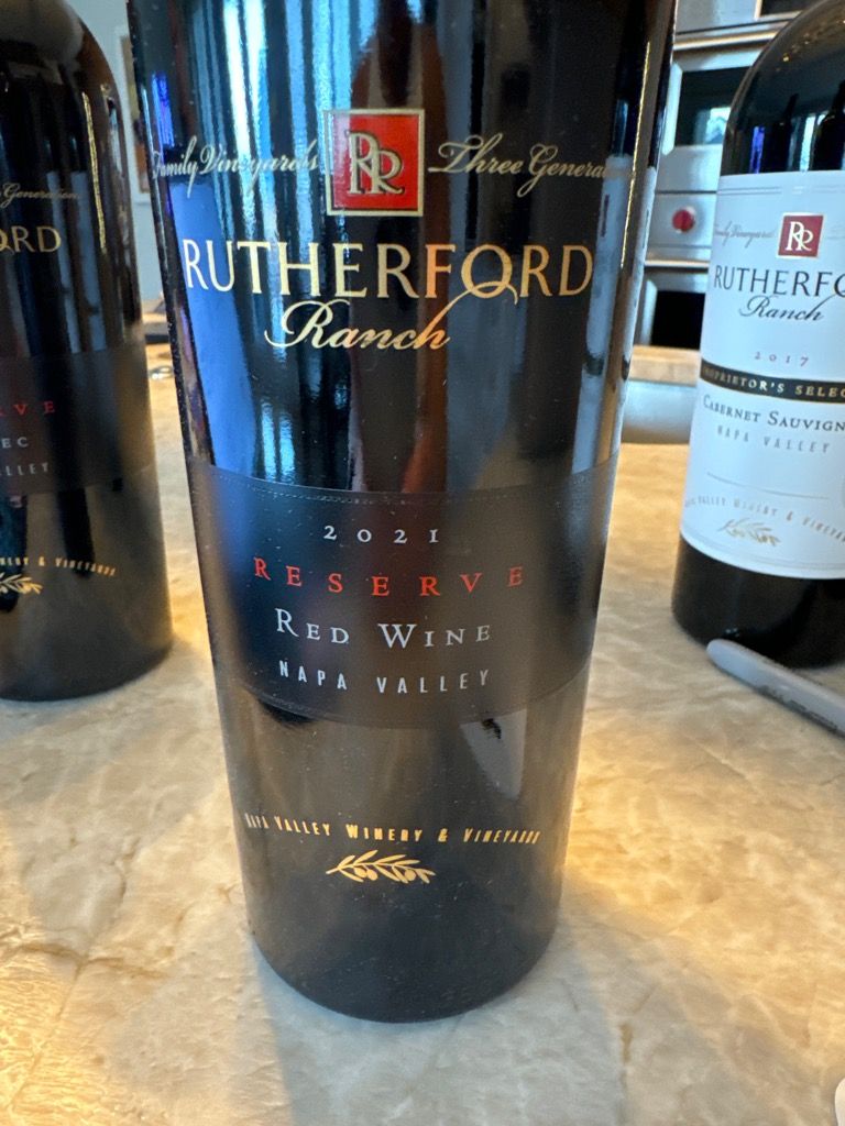 2021 Rutherford Ranch Red Wine Reserve, USA, California, Napa Valley ...