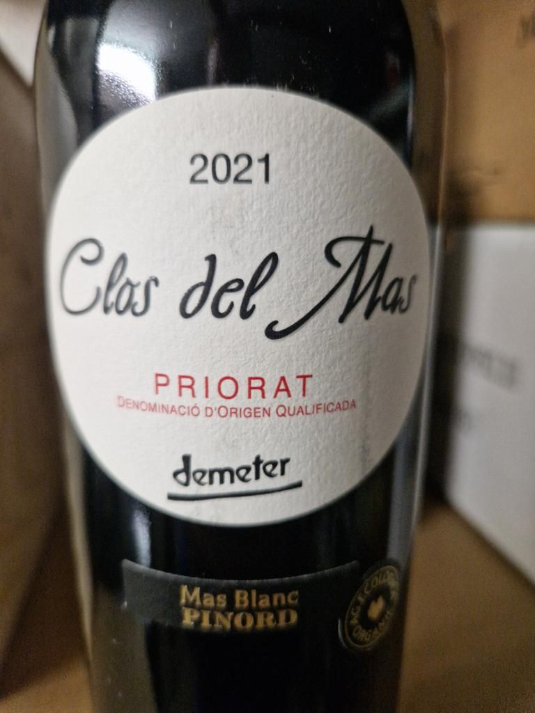 2021 Bodegas Pinord Priorat Clos del Mas, Spain, Catalunya, Priorat ...