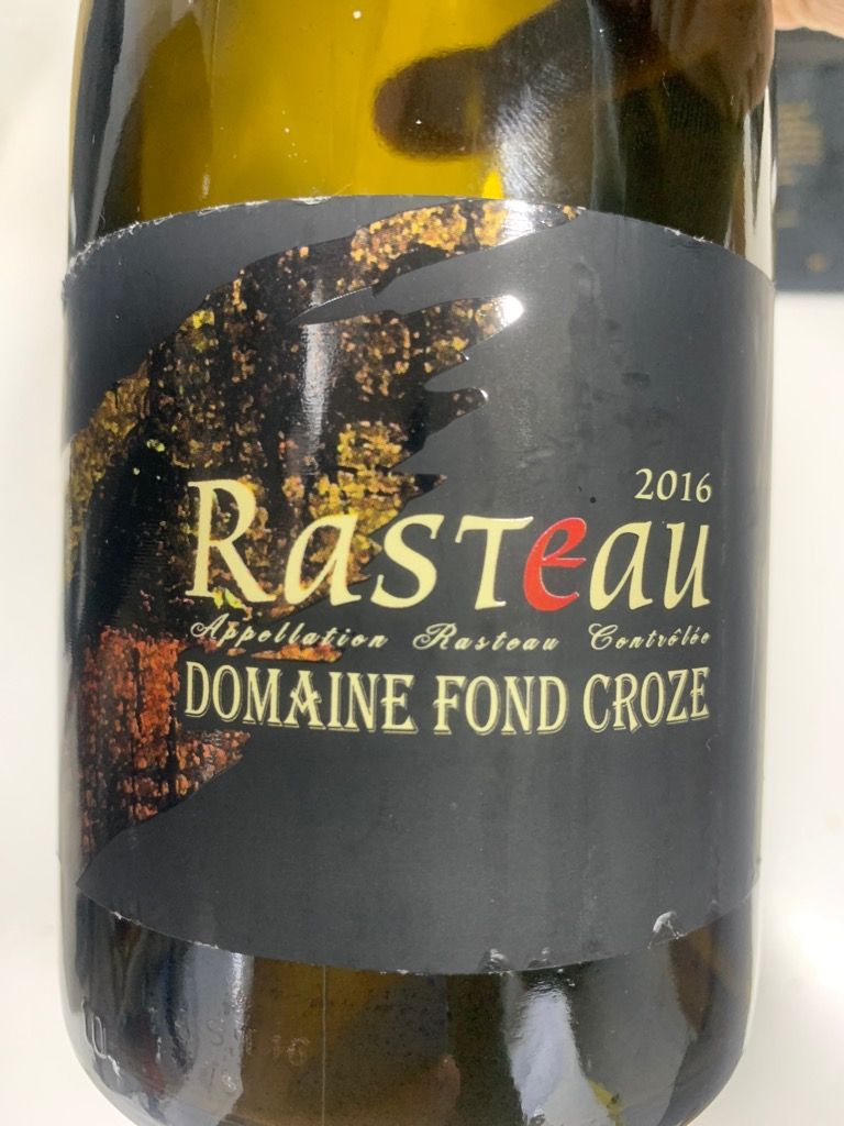 2016 Domaine Fond Croze Rasteau, France, Rhône, Southern Rhône, Rasteau ...