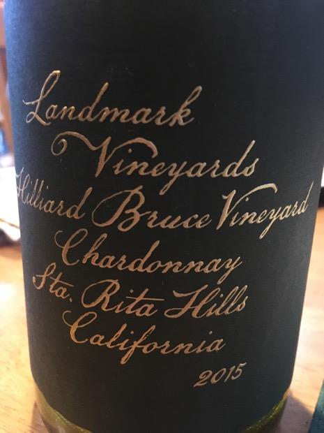 2015 Landmark Chardonnay Hilliard Bruce Vineyard, USA, California ...