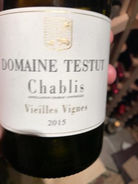 2015 Domaine Testut Chablis Vieilles Vignes, France, Burgundy, Chablis ...