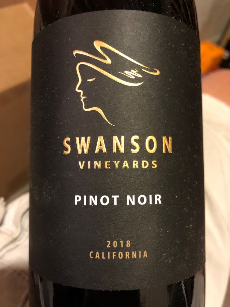 2018 Swanson Pinot Noir, USA, California, Napa Valley - CellarTracker