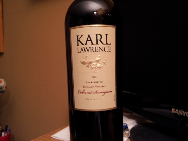 2006 Karl Lawrence Cabernet Sauvignon Beckstoffer To Kalon Vineyard ...