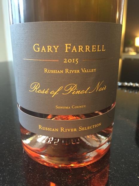 2015 Gary Farrell Pinot Noir Rosé, USA, California, Sonoma County ...