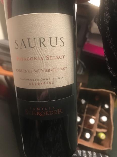 2007 Bodega Familia Schroeder Cabernet Sauvignon Saurus Select ...