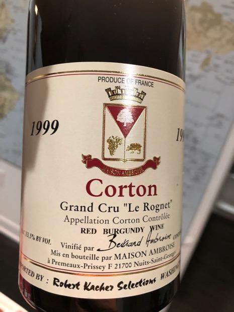 1999 Maison Bertrand Ambroise Corton-Le Rognet, France, Burgundy, Côte ...