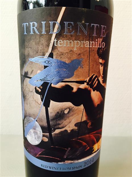 2014 Bodegas Tridente Tempranillo, Spain, Castilla y León, Vino de la ...