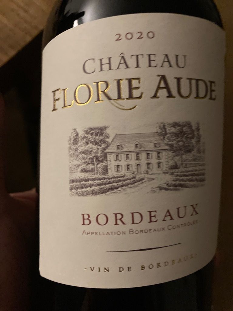 2020 Château Florie Aude, France, Bordeaux - CellarTracker