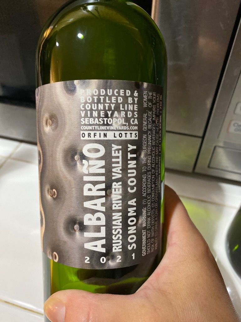 2021 County Line Albariño, USA, California, Sonoma County, Russian River Valley - CellarTracker