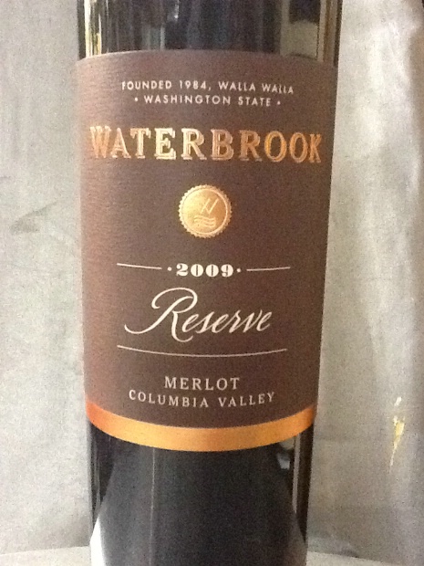 2009 Waterbrook Merlot Reserve, USA, Washington, Columbia Valley ...